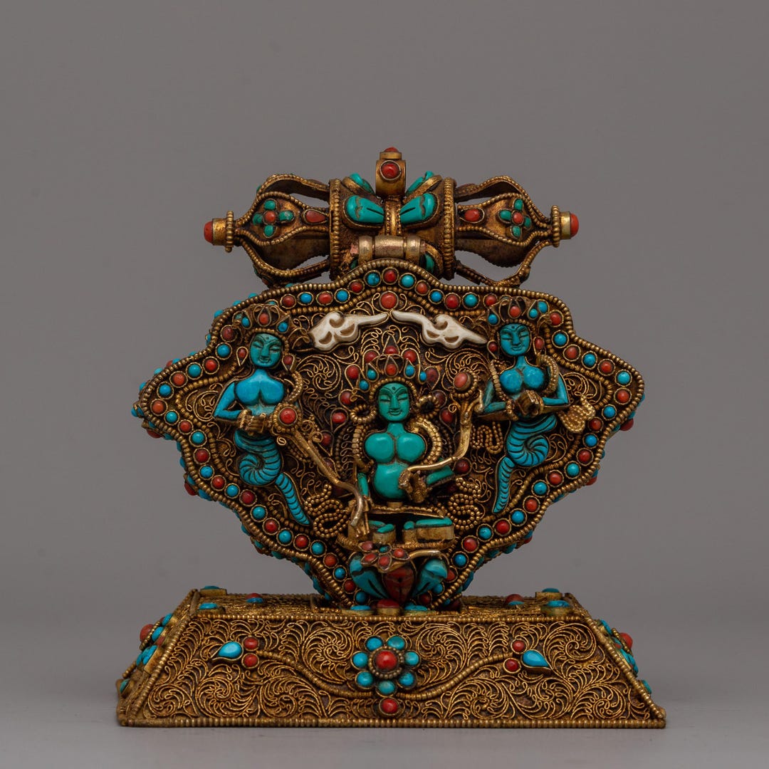 Tibetan Ghau Box | Buddhist Prayer Box | Buddhist Portable Shrine ...