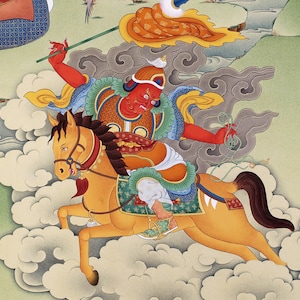 Rare Thangka of Padampa Sangye With Machig Labdron High Quality Giclee ...