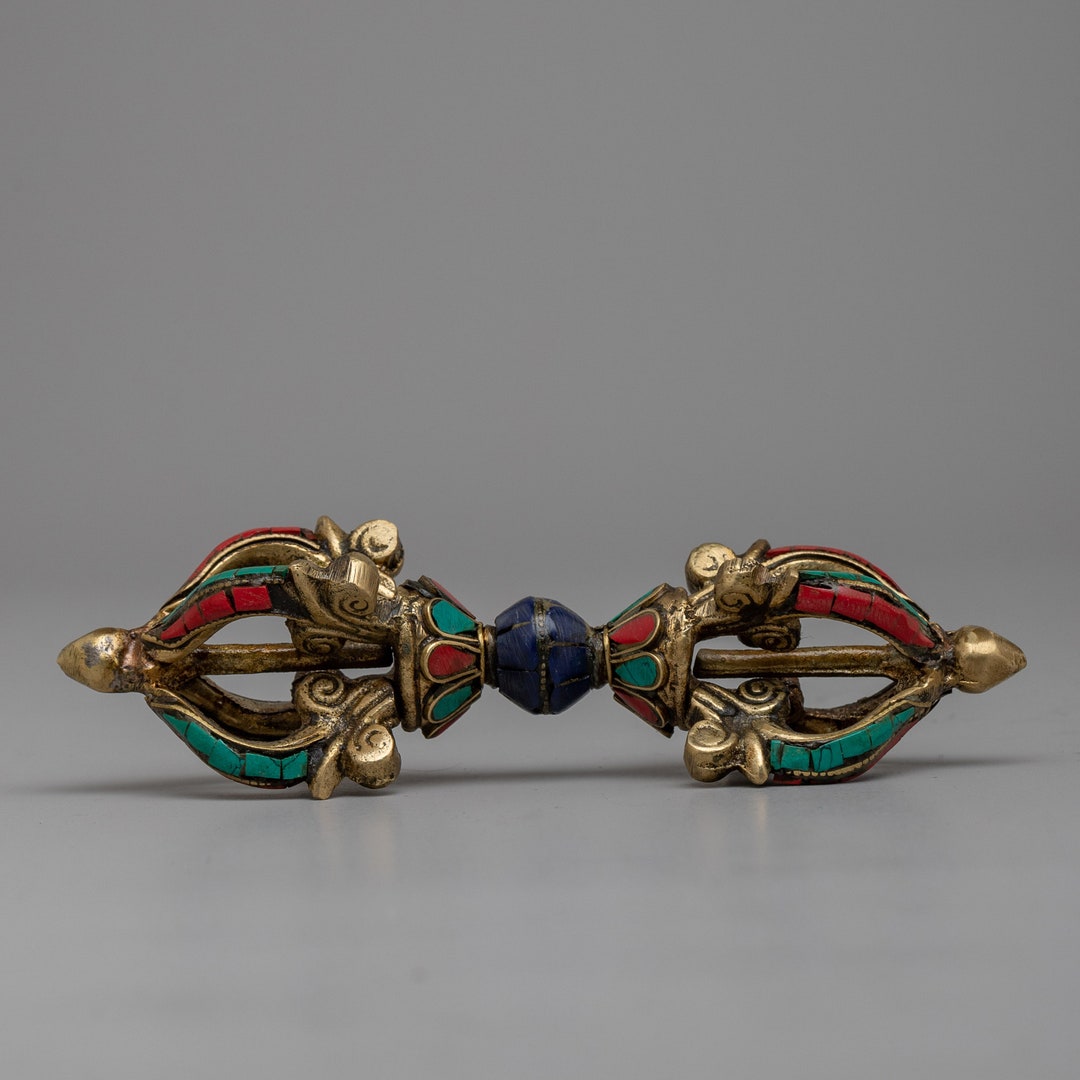 Vajra With Artifical Stone Inlaid | Five-strand Vajra Creative Handmade ...