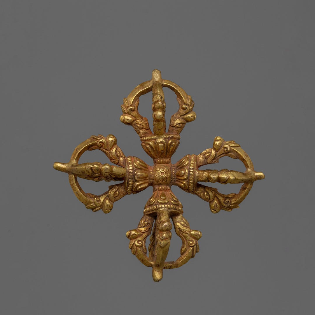 Double Vajra Thunderbolt | Buddhist Religious Altar Decor for ...