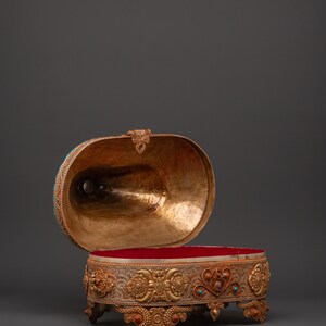 Copper & Gold-plated Treasure Box | Handcrafted Keepsake Storage | for ...