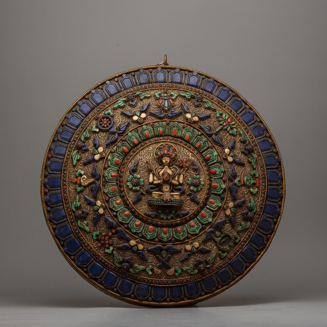 Boho Mandala Wall Hanging | Compassionate Deity Chenrezig Crafted ...