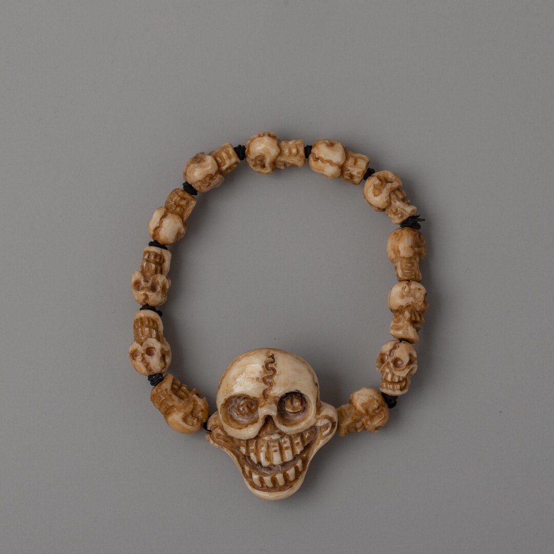 Handcrafted Skull Head Bracelet | Bold and Lightweight Wrist Accessory ...