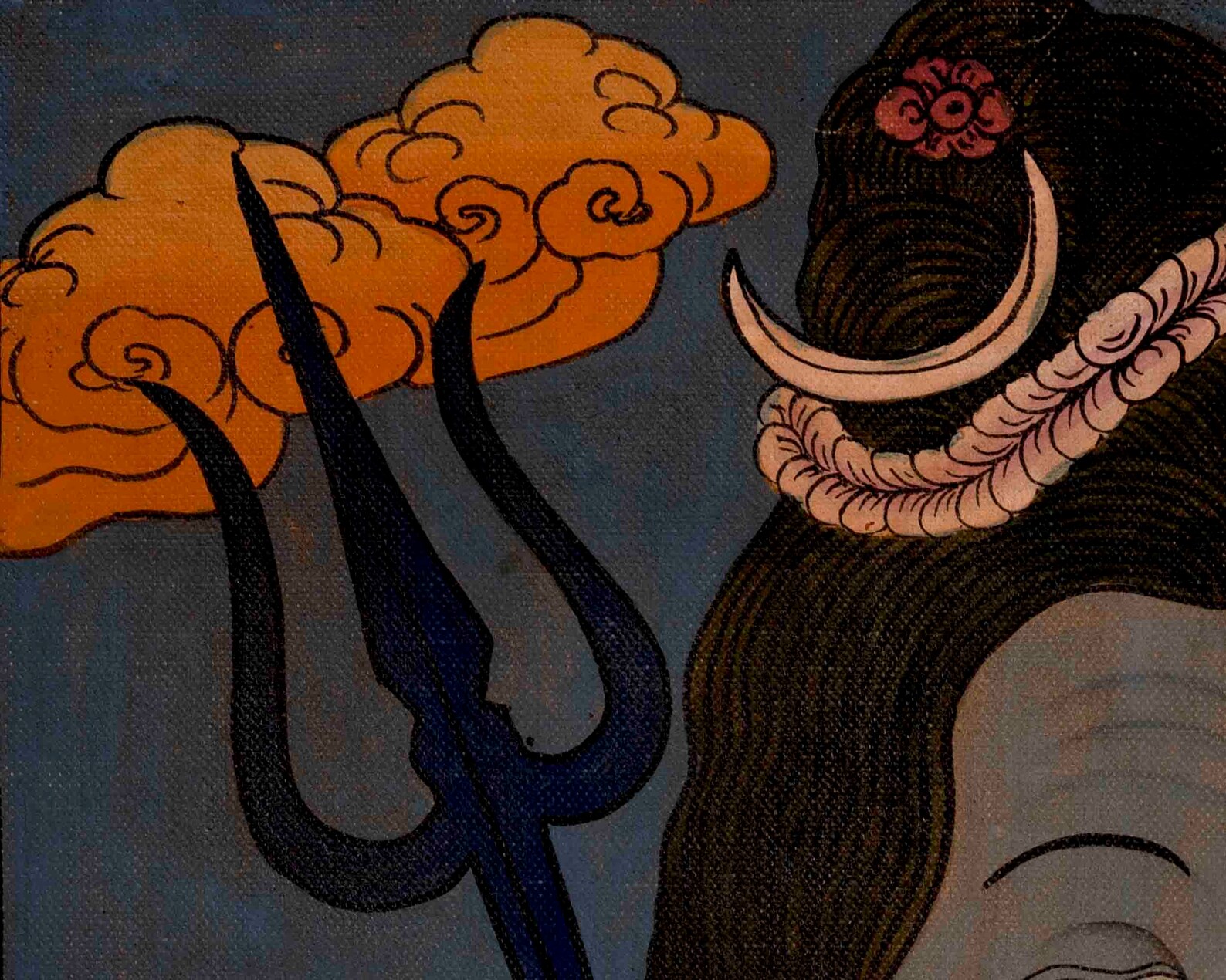 Lord Shiva Thangka Original Hand-painted Artwork Rare - Etsy