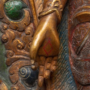 Manjushri Carved Hand Made Metal Thanka | Buddhist Art | Religious ...