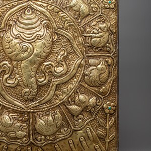 Sankha Metal Wall Hanging Thanka | Sankha Crafted at Center | Metal ...