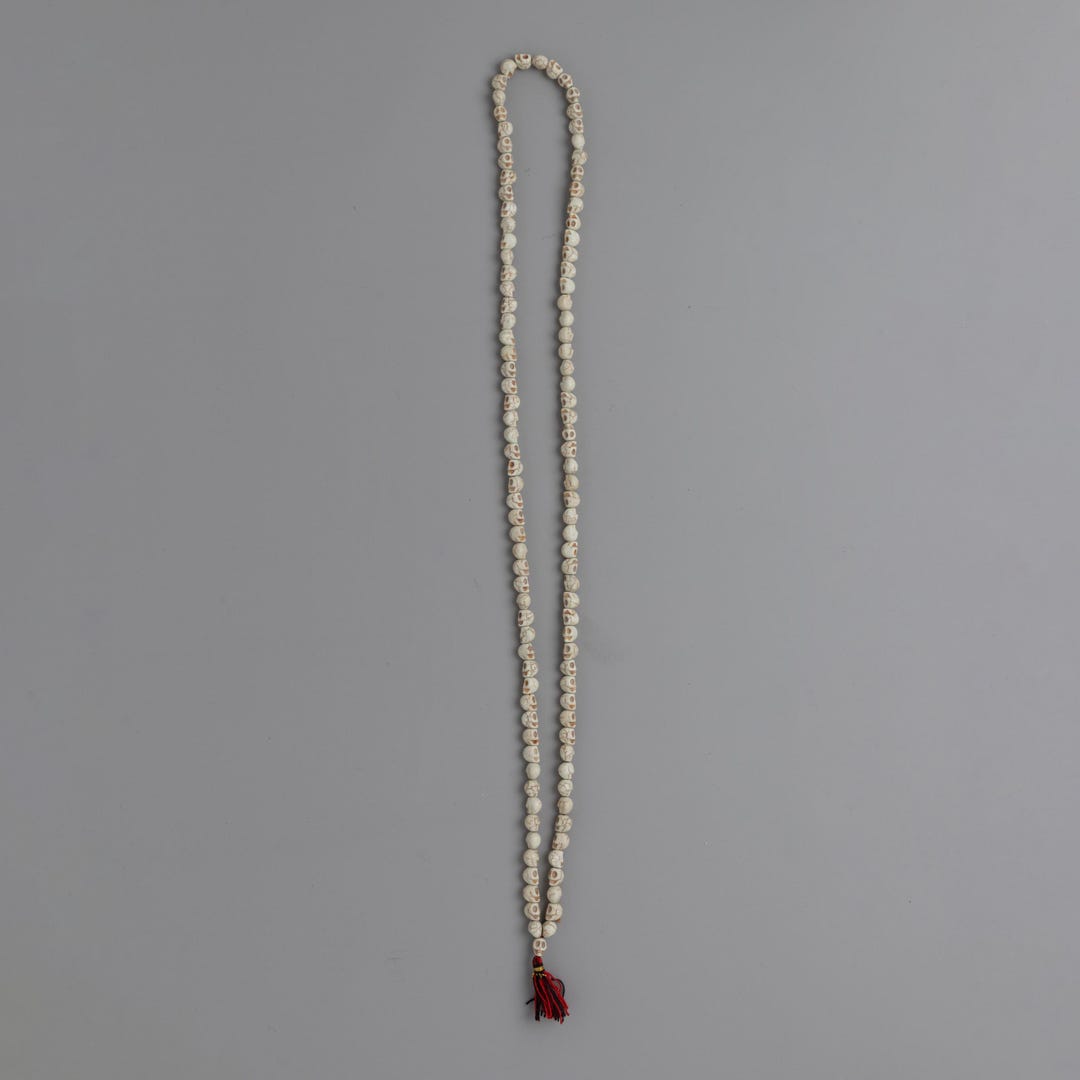 Handcrafted Tibetan Spiritual Bone Prayer Mala | Ethically Sourced 108 ...