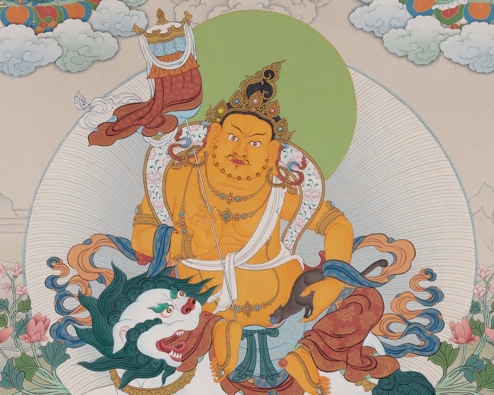 Namtoshe With Five Jambala Thangka High Quality Giclee - Etsy