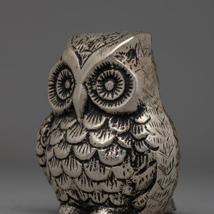 Decorative Copper Owl Statue | Animal Art Bird Figurine Wildlife Gift ...