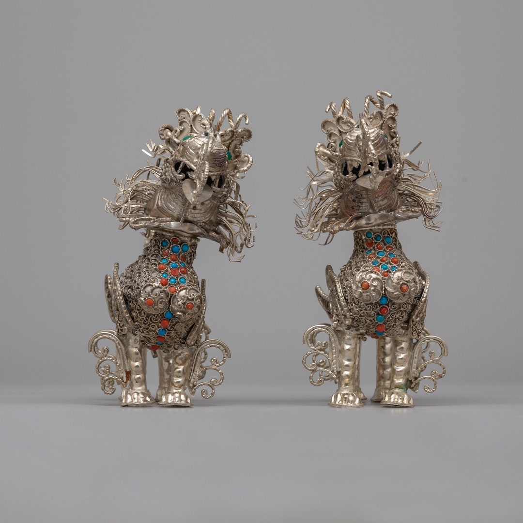 Copper Lion Statues | Symbol of Strength & Protection | Regal Pair for ...