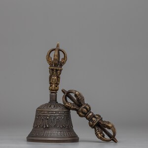 Bronze Vajra and Bell for Buddhist Practice | Tibetan Buddhist Wisdom ...