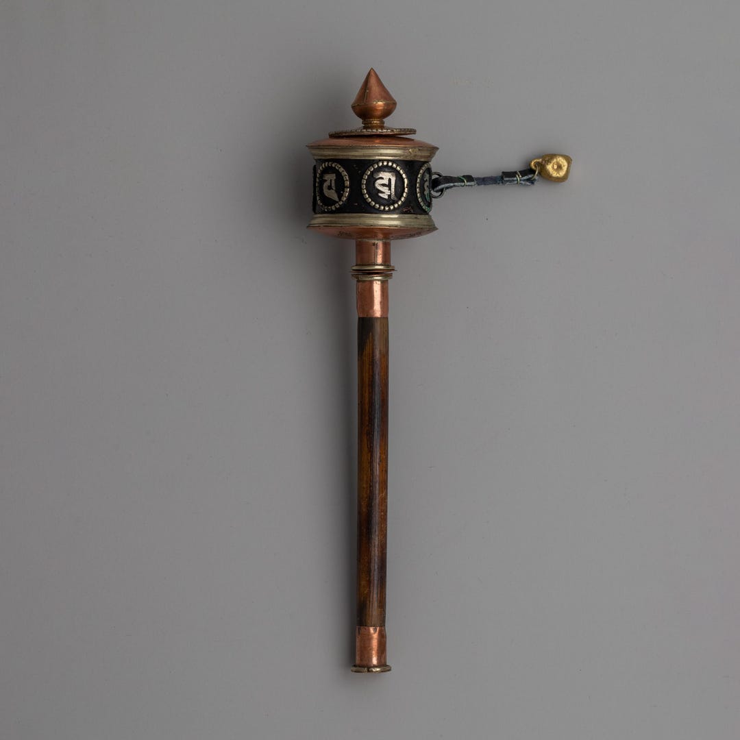 Traditional Tibetan Prayer Wheel | Handcrafted Tool for Meditation ...