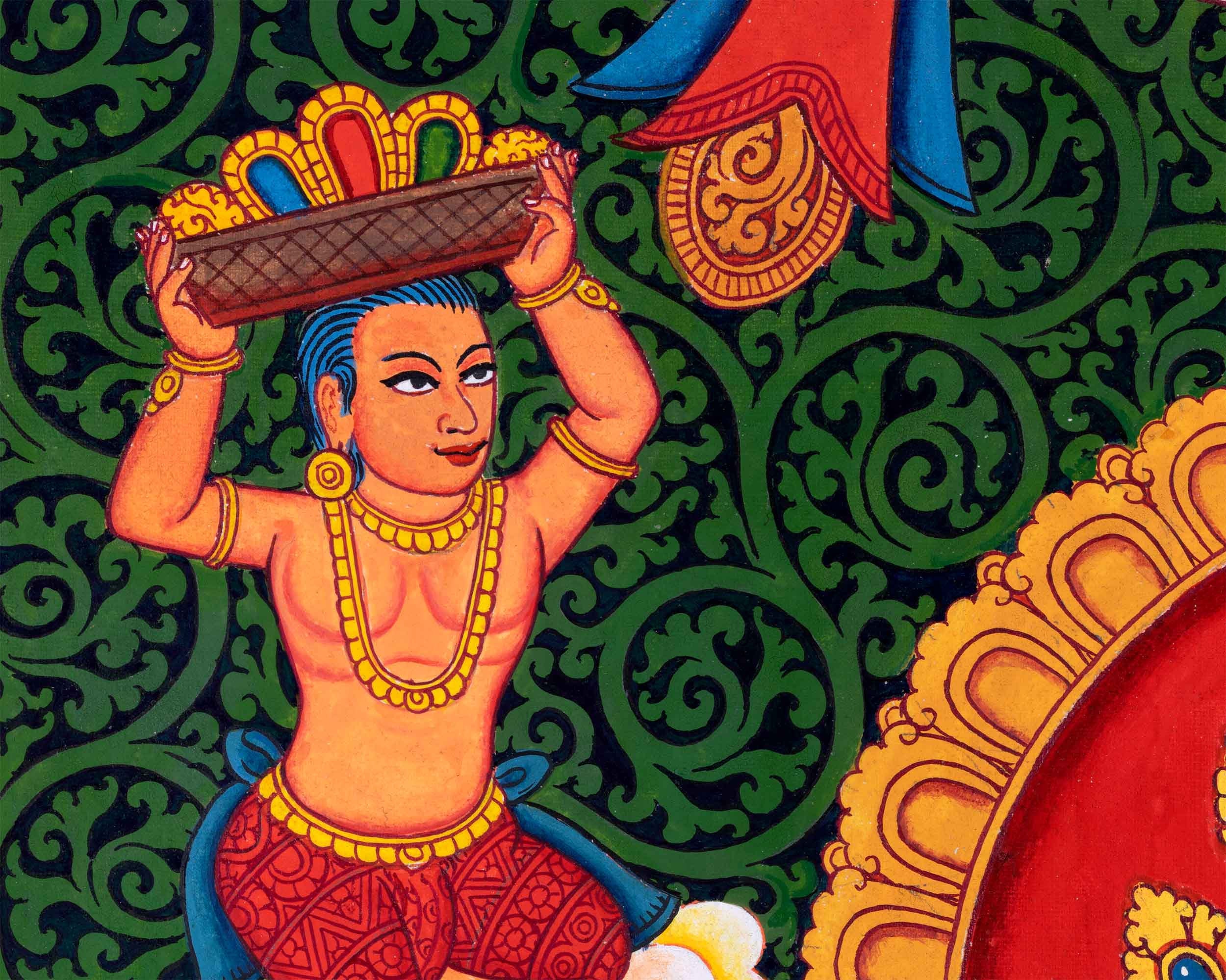 Newari Pauba Art Print for the Practice of Vajrasattva Mantra - Etsy
