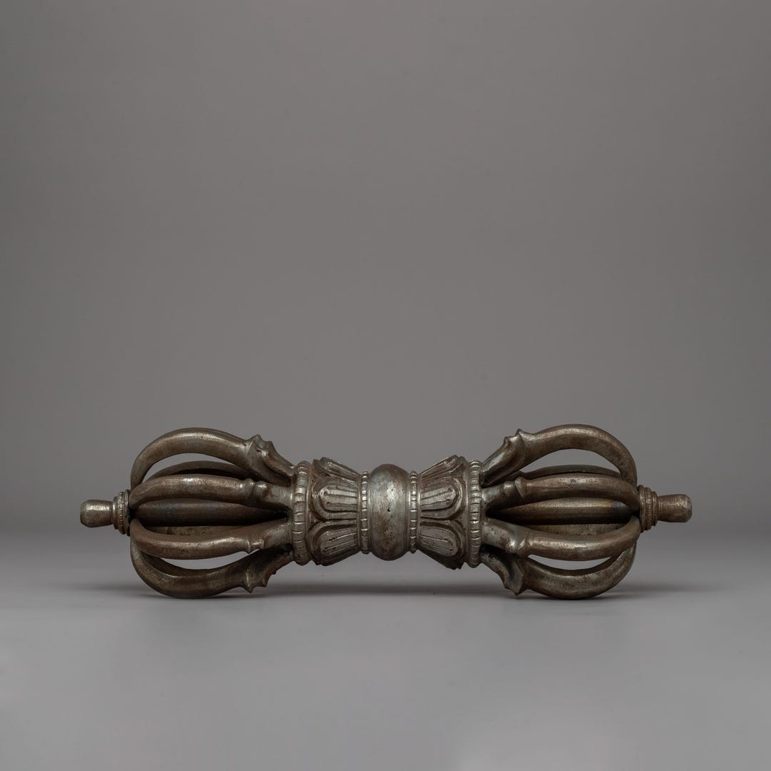 Buddhist 9-pronged Vajra | Made From Iron | Buddhist Ritual Item ...
