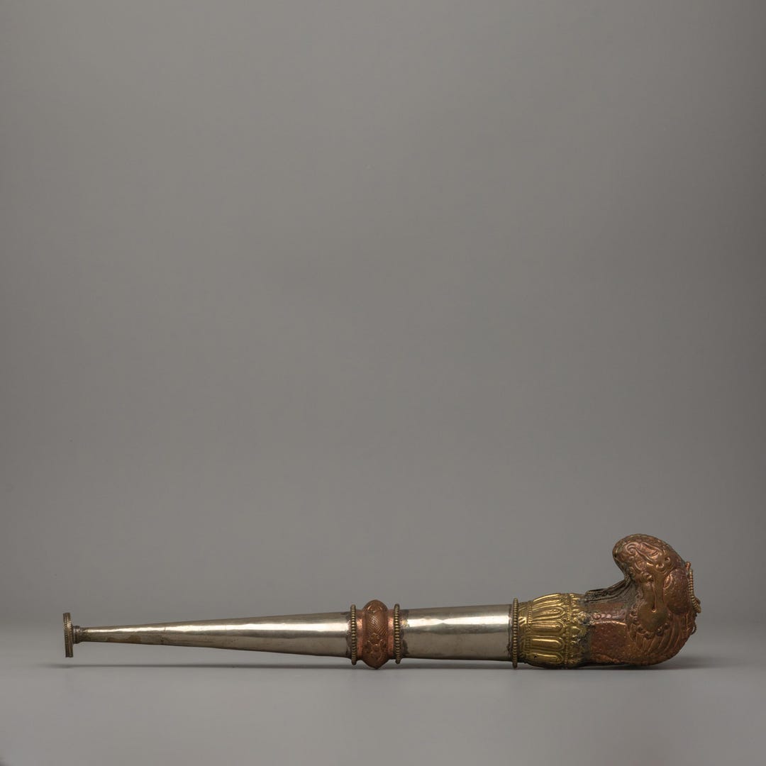 Handcrafted Tantric Trumpet Kangling | 43cm Tibetan Buddhist Ritual ...