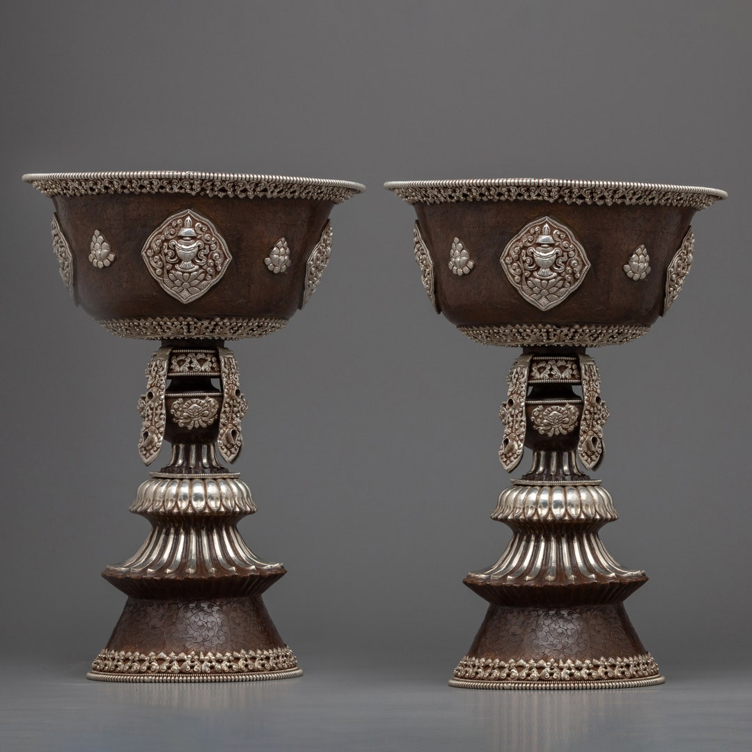 Buddhist Offering Butter Lamp Set for Sacred Offerings, Meditation ...