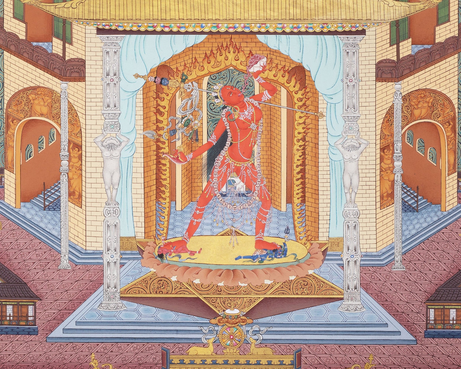 Vajrayogini Mandala Thangka High Quality Canvas Print Red - Etsy