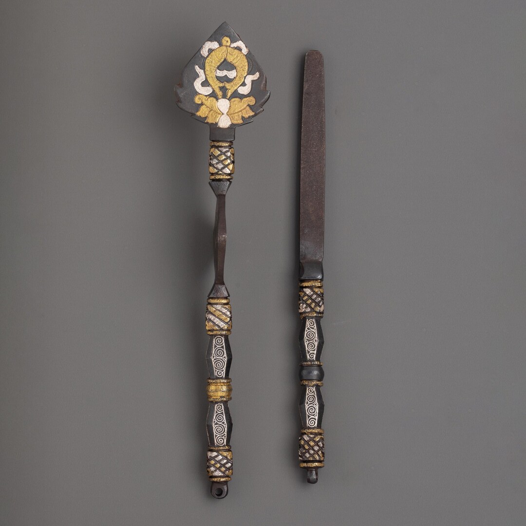 Rinzin Daru Ritual Set With Golden Fish Symbol | Tibetan Buddhist ...