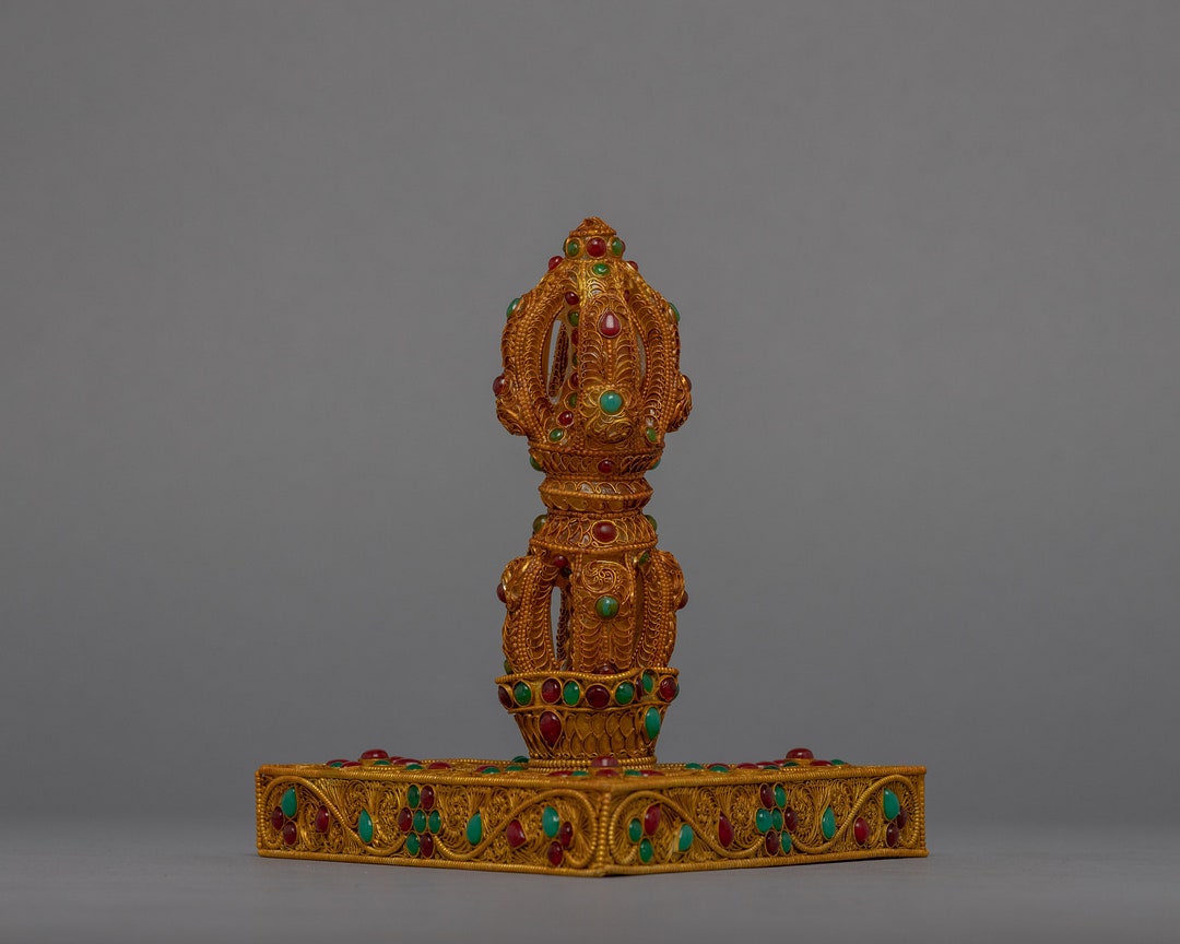 Stand W. Vajra | Dorje | Buddhist Ritual Object | Handcarved Artifacts ...