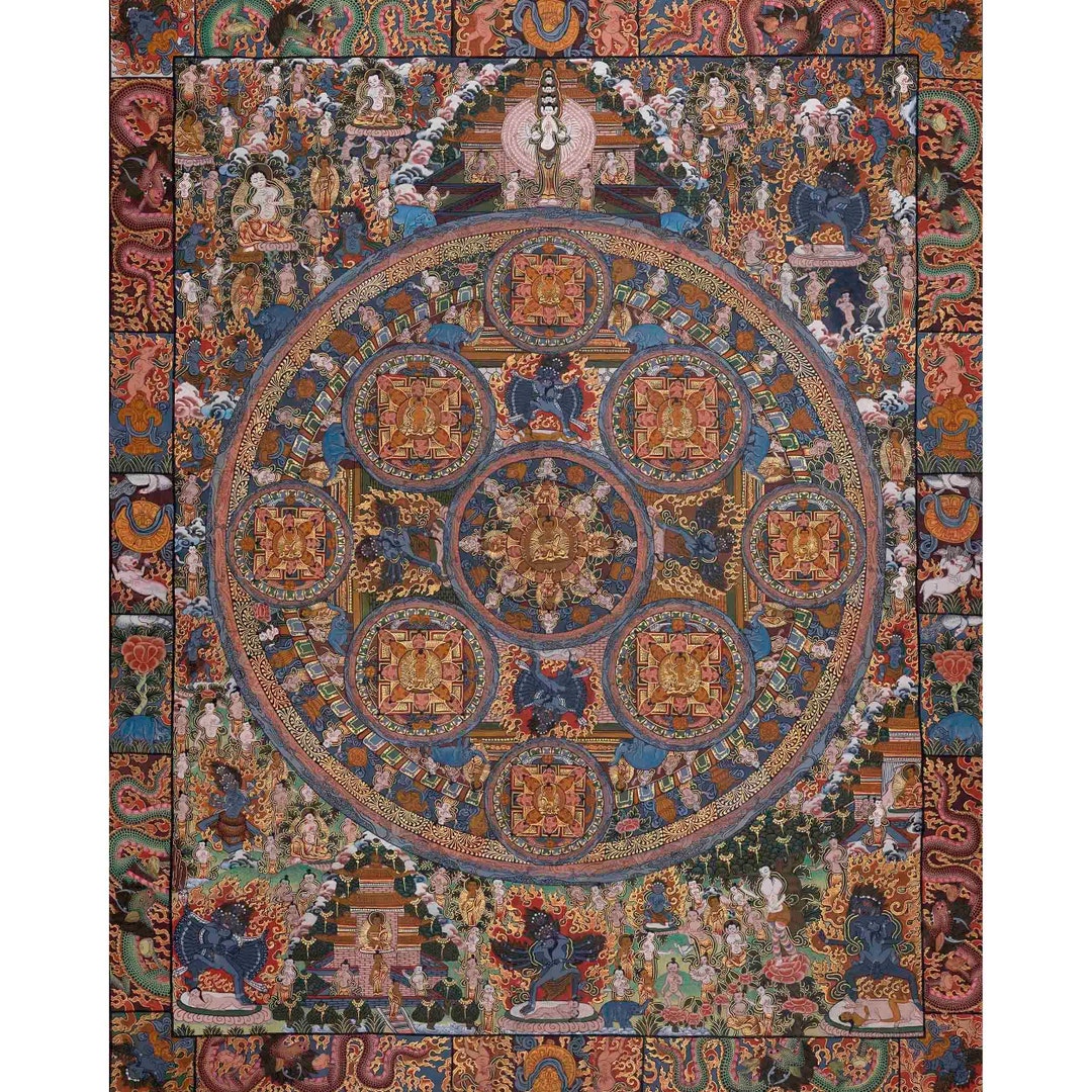Buddha Mandala Thangka Tibetan Decoration Painting Best Quality Tibetan ...
