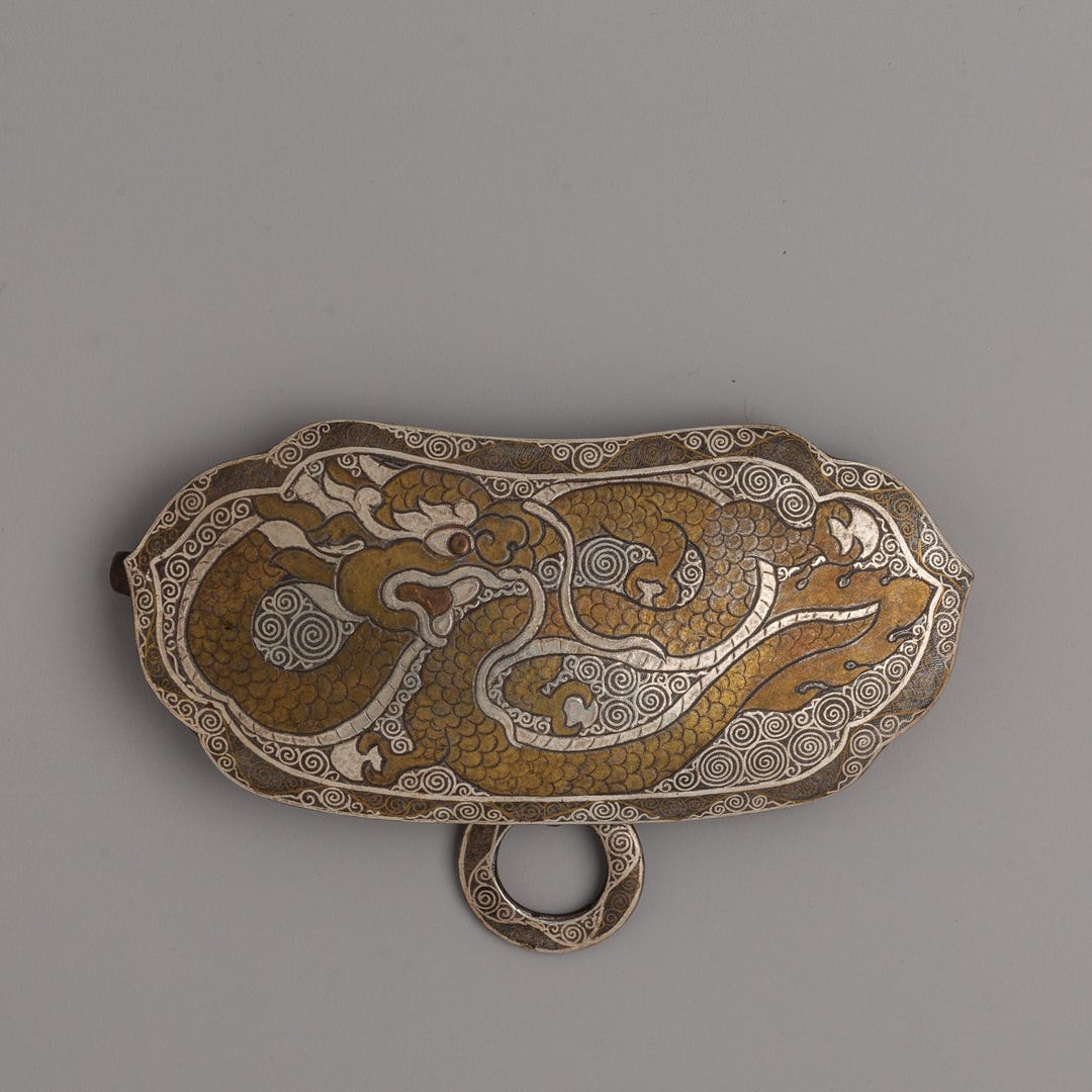 Tibetan Belt Buckle | Buddhist Iron Handmade Belt Buckle | Unique ...