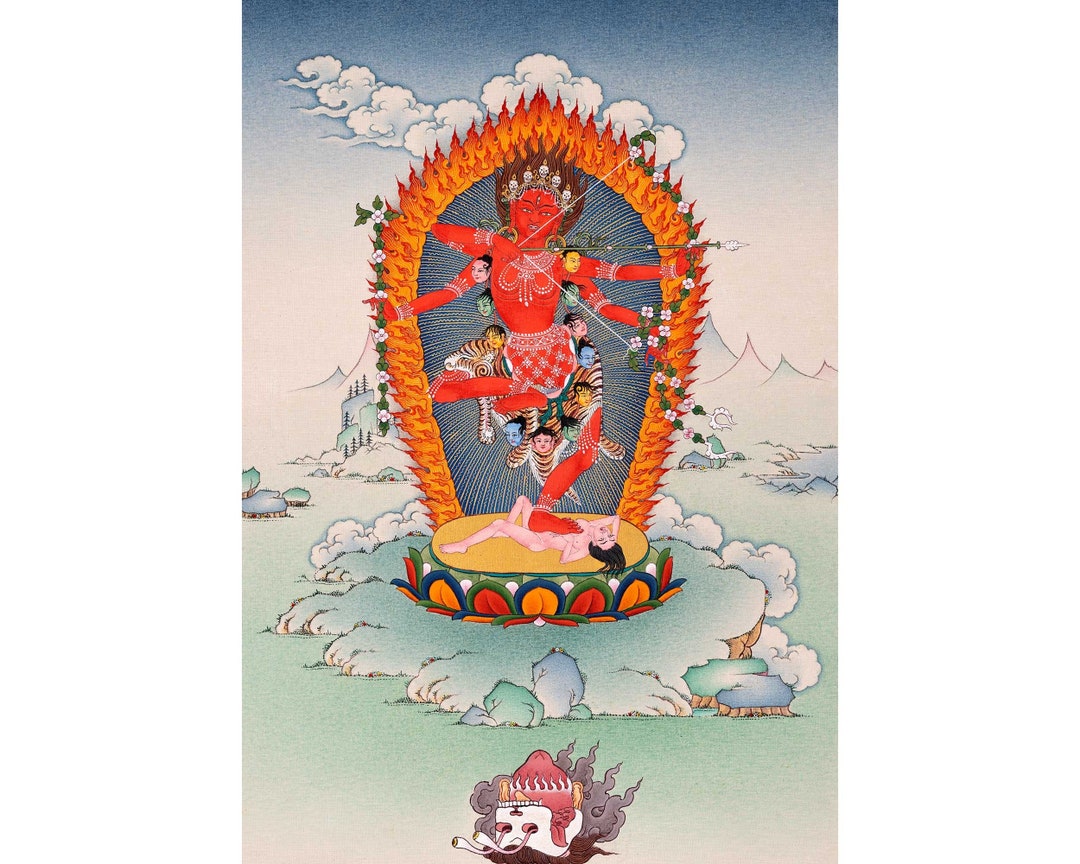 Kurukulle Kurukulla Magnetizing Dakini of Buddhism Hand - Etsy