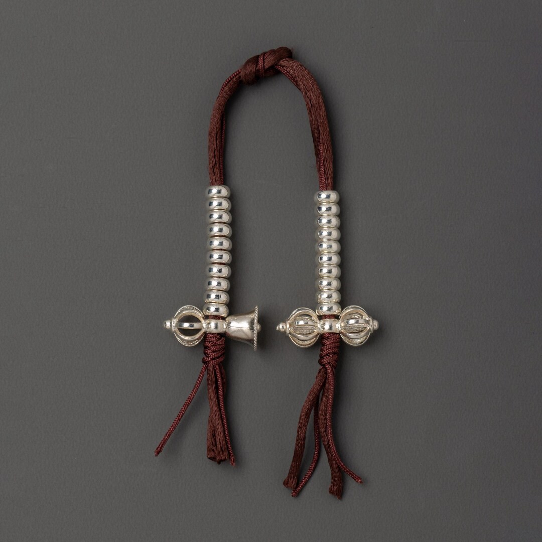 Traditional Tibetan White Metal Chupsel | Authentic Ritual Utensil for ...