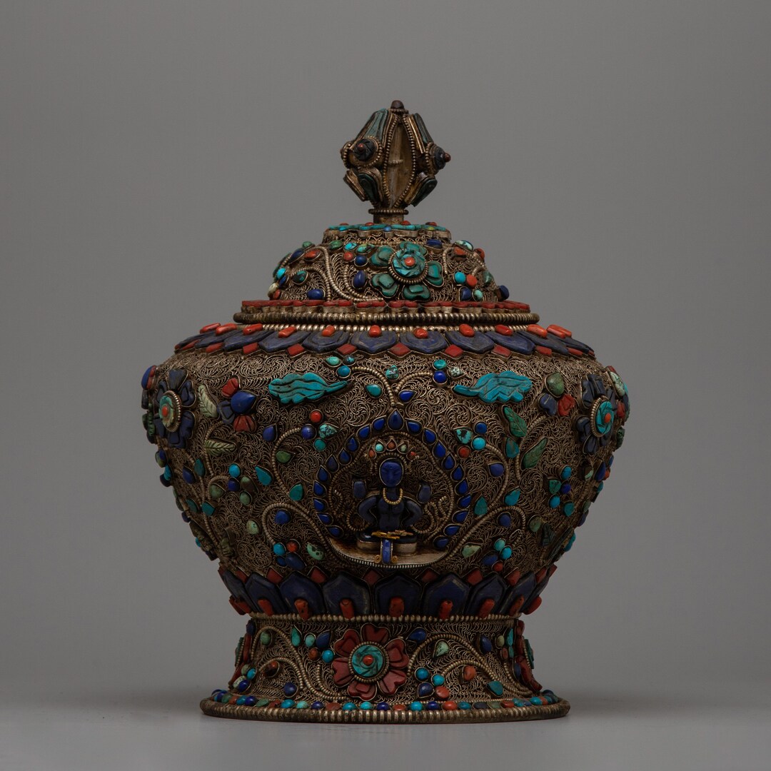 Buddhist Neshi Dhupur Rice Pot: Traditional Vessel for Ritual Offerings ...