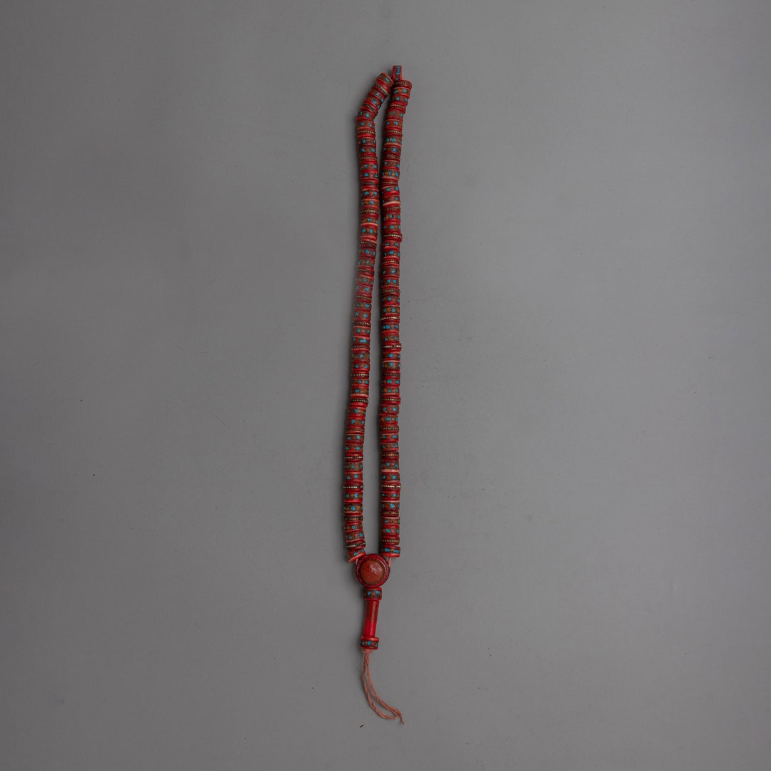 Tibetan Ethical Yak Bone Mala Beads for Buddhist Mantra-repetition ...
