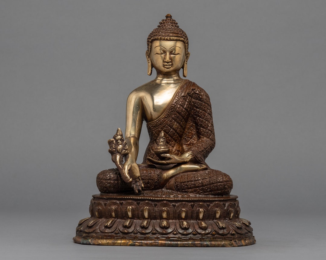 Medicine Buddha Statue | Himalayan Authentic Sculpture of Sangay ...