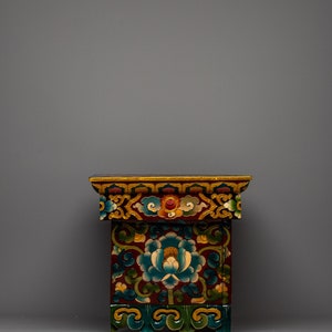 Tibetan Wood Folding Table | Authentic Tibetan Furniture | Traditional ...