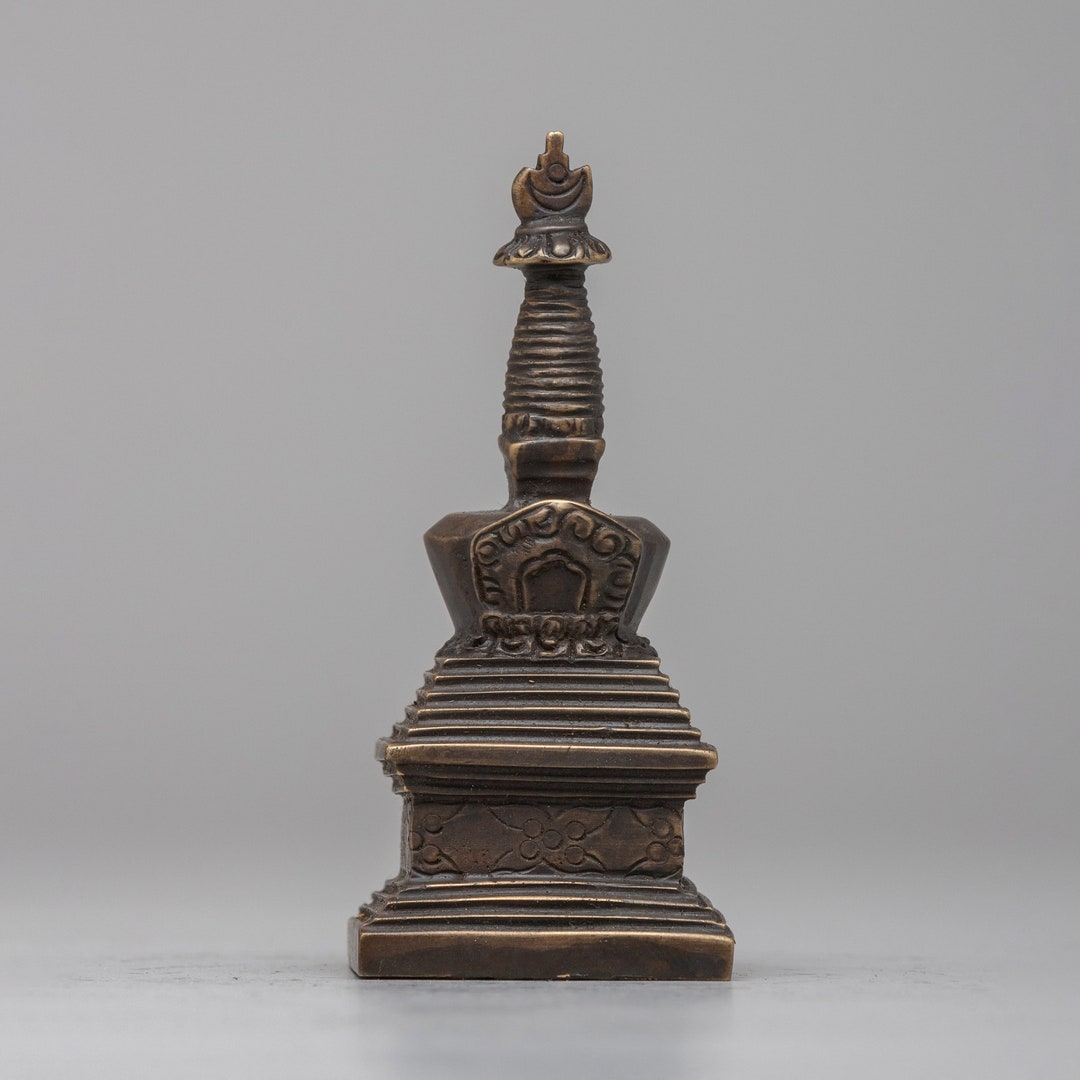 Delicately Carved Buddhist Stupa | Symbol for Harmony & Balance | Home ...