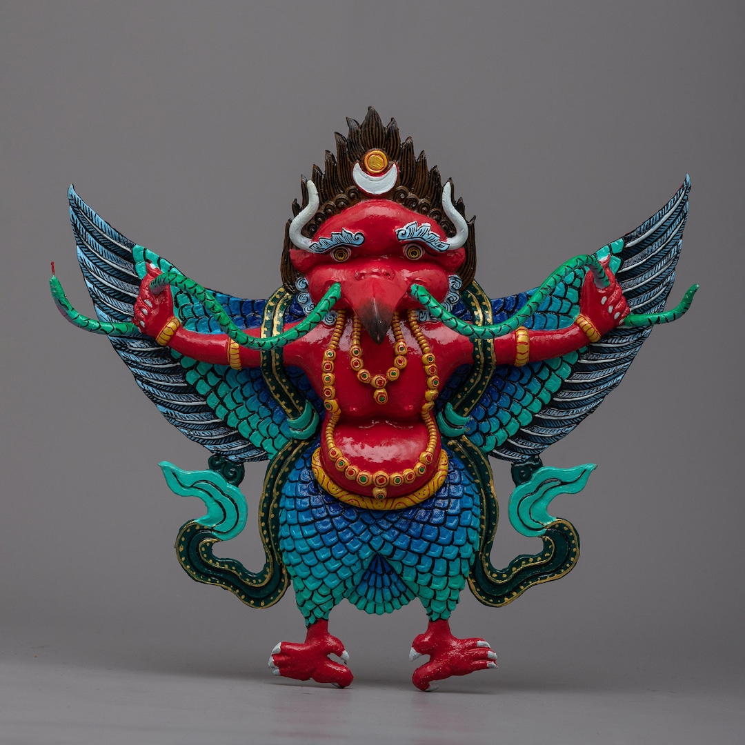 Finely Sculpted Garuda Figurine for Home Decor | Garuda With Wings and ...