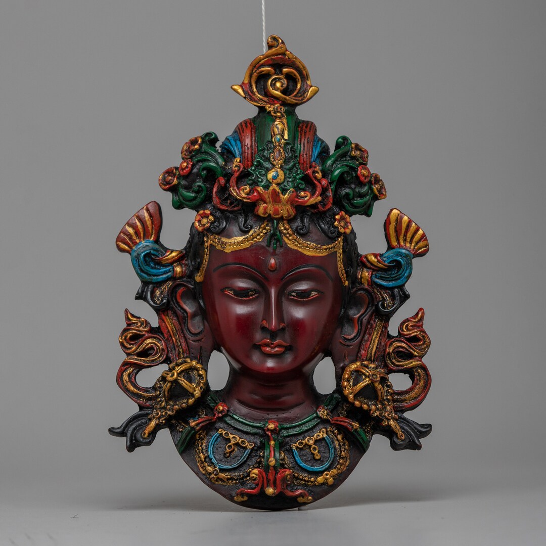 Buddhist Mother Green Tara Mask Wall Hanging to Enhance Your Spiritual ...