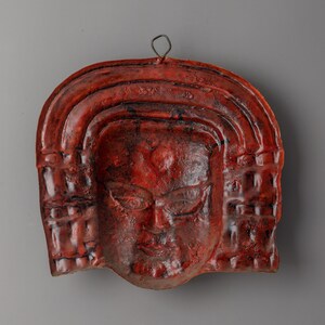 Handcrafted Kumari Face Mask | 27cm Perfect Iron Wall Art |sacred ...