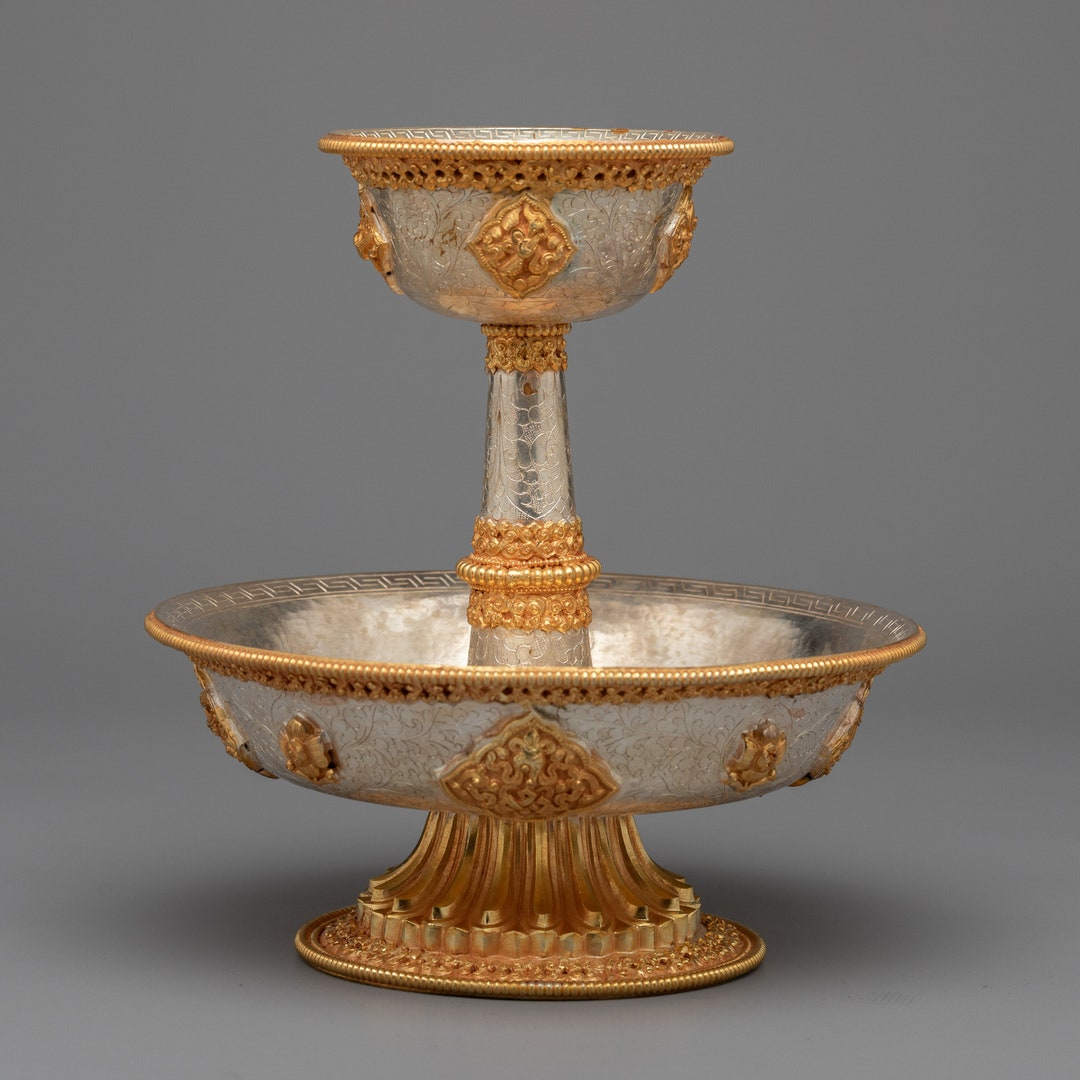 Serkyem Offering Set | Handcrafted Vessels for Dharma Protector Rituals ...