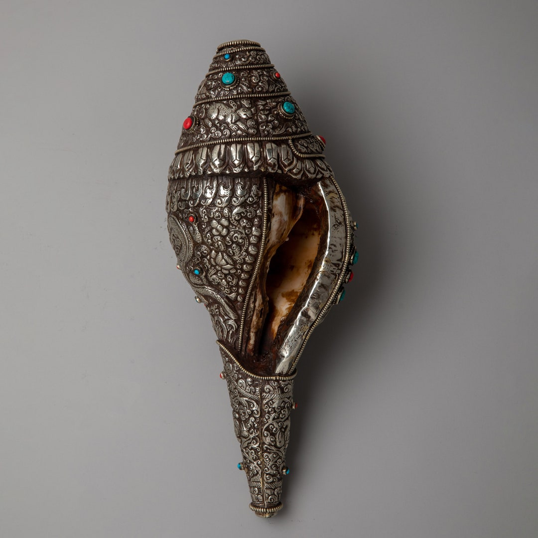 Tibetan Ritual Dungkar Conch Shell | Perfect for Spiritual Practices ...