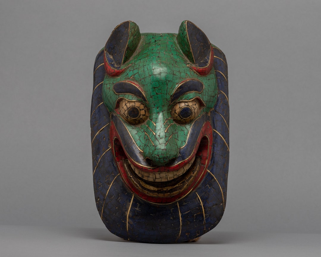 Buddhist Face Art | High Quality Craft | Hand Carved Mask | Home ...