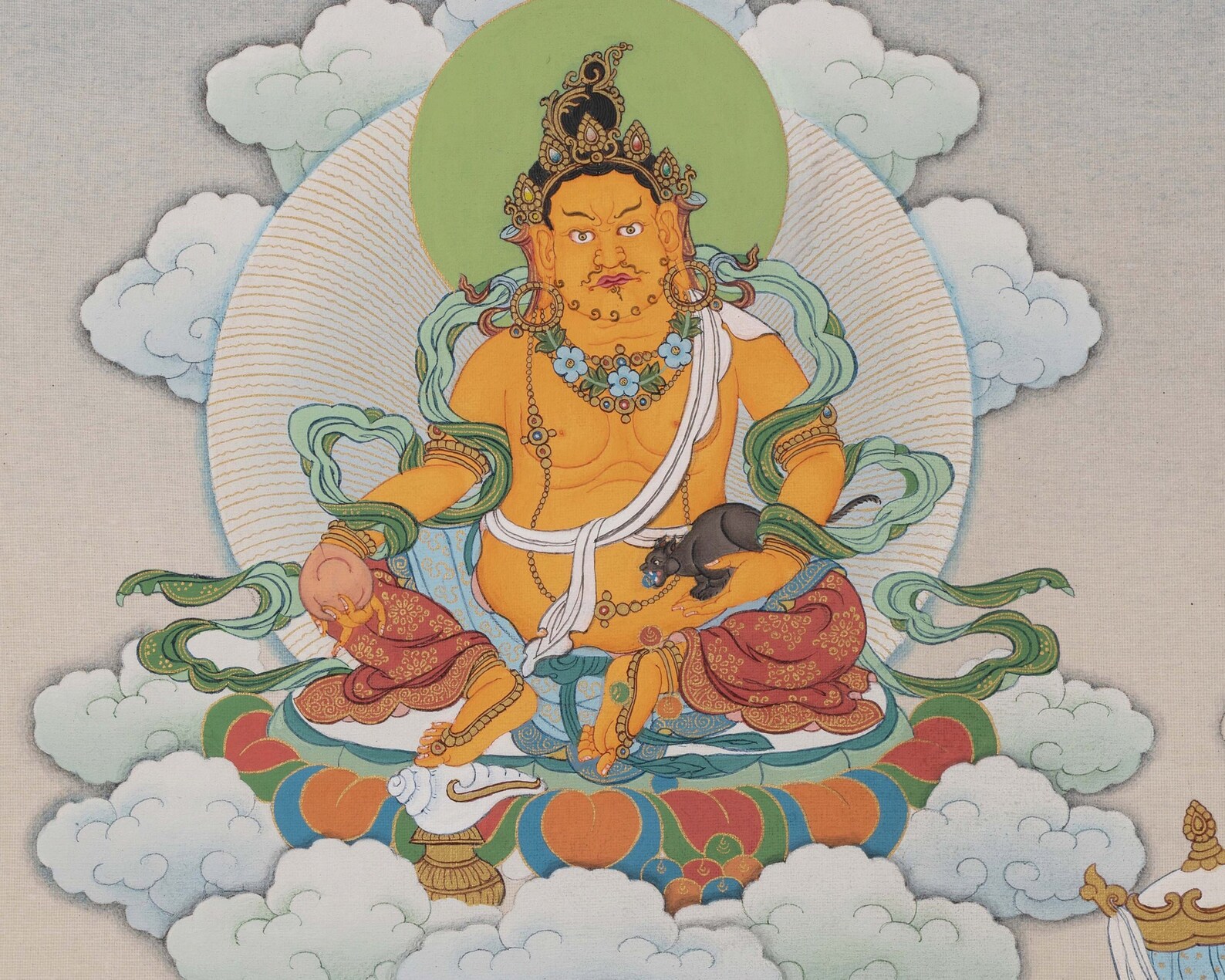 Namtoshe With Five Jambala Thangka High Quality Giclee - Etsy