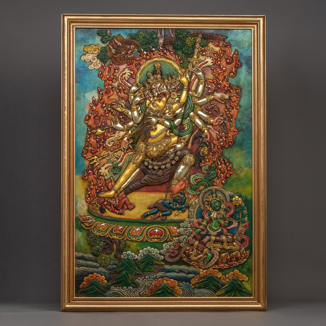 Chakrasamvara Wall Hanging Thanka Symbol of Enlightenment and ...