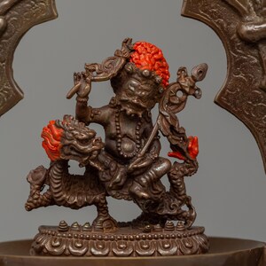 Handcrafted Newari Dalucha Oil Lamp | Traditional Oxidized Copper ...