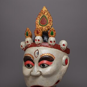 Buddhist Wrathful Skull Mask | Face Mask Wall Hanging | (not Wearable ...