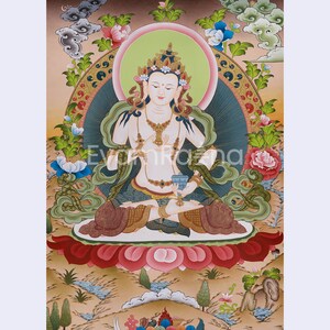 Hand-painted Vajrasattva Thangka | Symbol of Purification and Healing ...