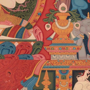 Thousand-fold Blessings Thangka Print: Chenresig's Infinite Heart of ...