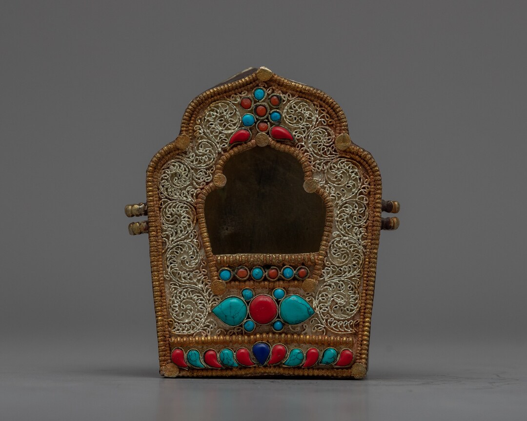 Tibetan Ghau Box | Buddhist Prayer Box | Buddhist Portable Shrine ...