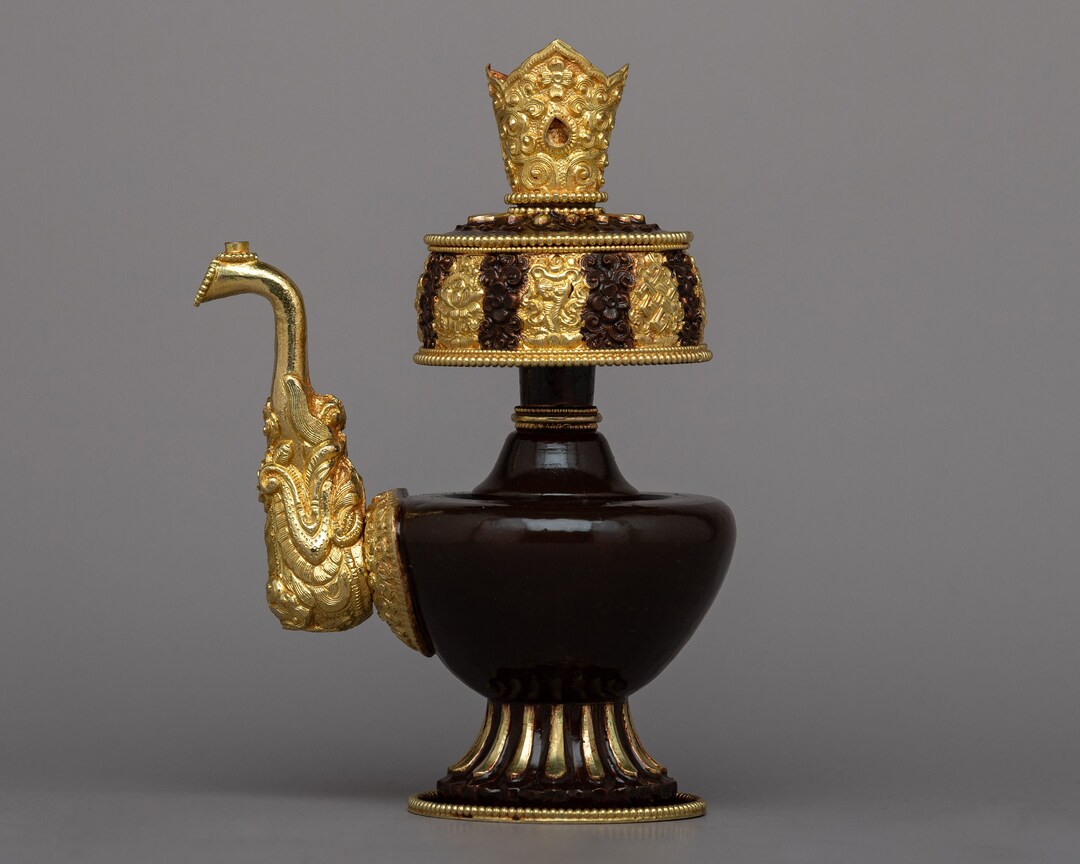 Tibetan Artistic Water Offering Bhumba Buddhist Temple Holy Water ...