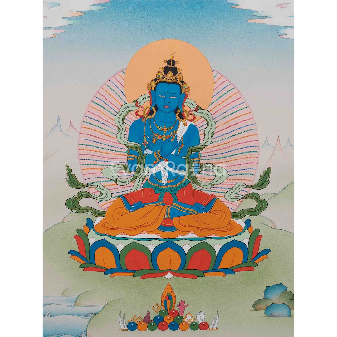 Buddhist Vajradhara Thangka Painting Spiritual Hand Painted Canvas Art ...
