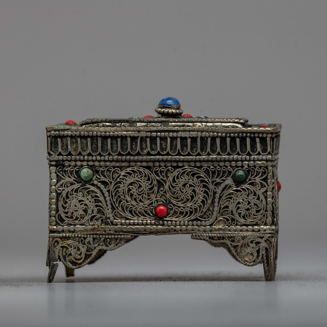 Beautiful Treasure Box | Ritual Item | Handmade Nepalese Craft | Cooper ...