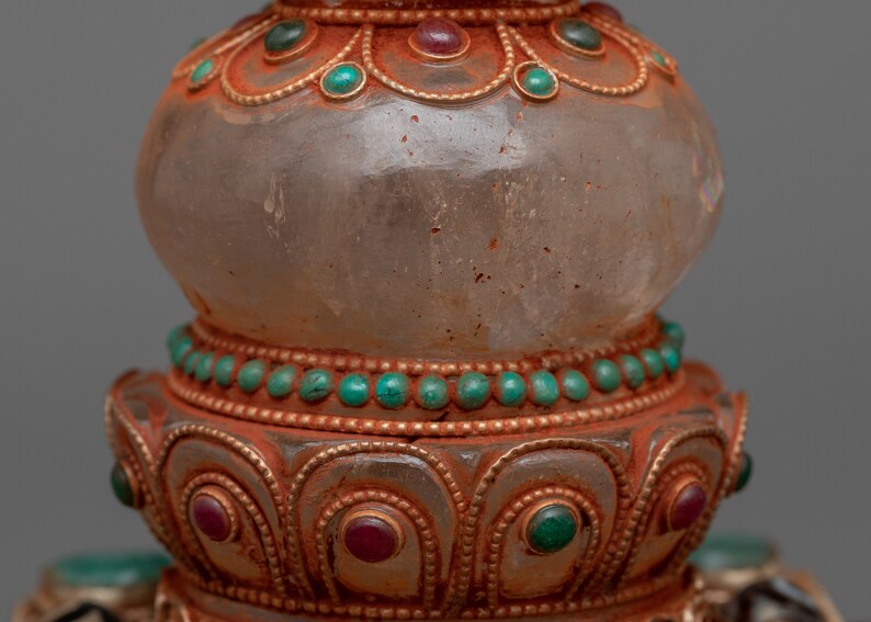 24k Gold Plated Shrine Stupa Symbol of Enlightenment and - Etsy