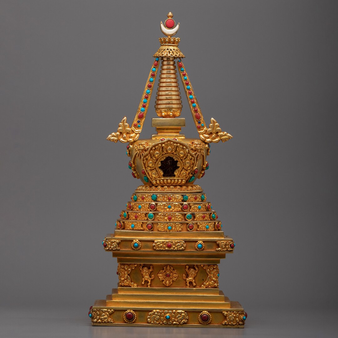 Buddhist Handmade Statue of Stupa Buddhist Souvenir Chorten, Buddhist ...